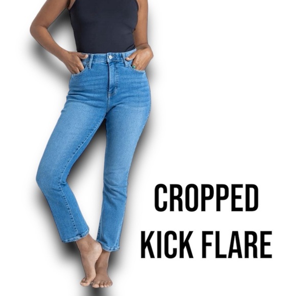 LuLaRoe | Jeans | Nwt Lularoe Cropped Kick Flare Denim | Poshmark